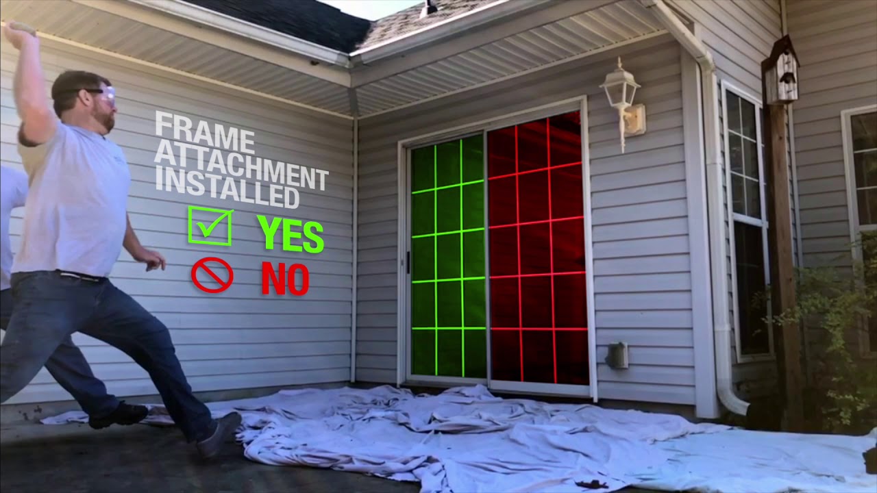Window Security Film Test on His Own Home! - YouTube