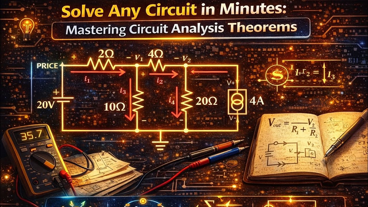 Solve Any Circuit in Minutes: Mastering Network Analysis Theorems - YouTube