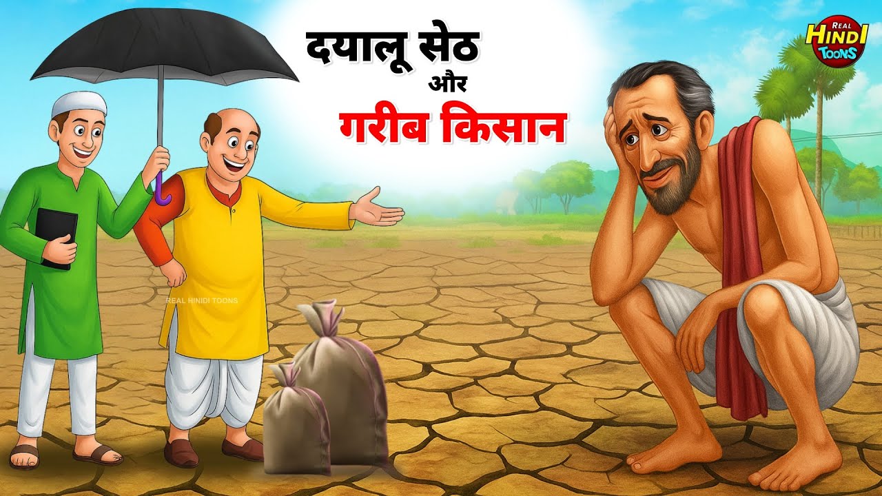 Dayalu sahukar | hindi cartoon video | moral stories in hindi | cartoon ...