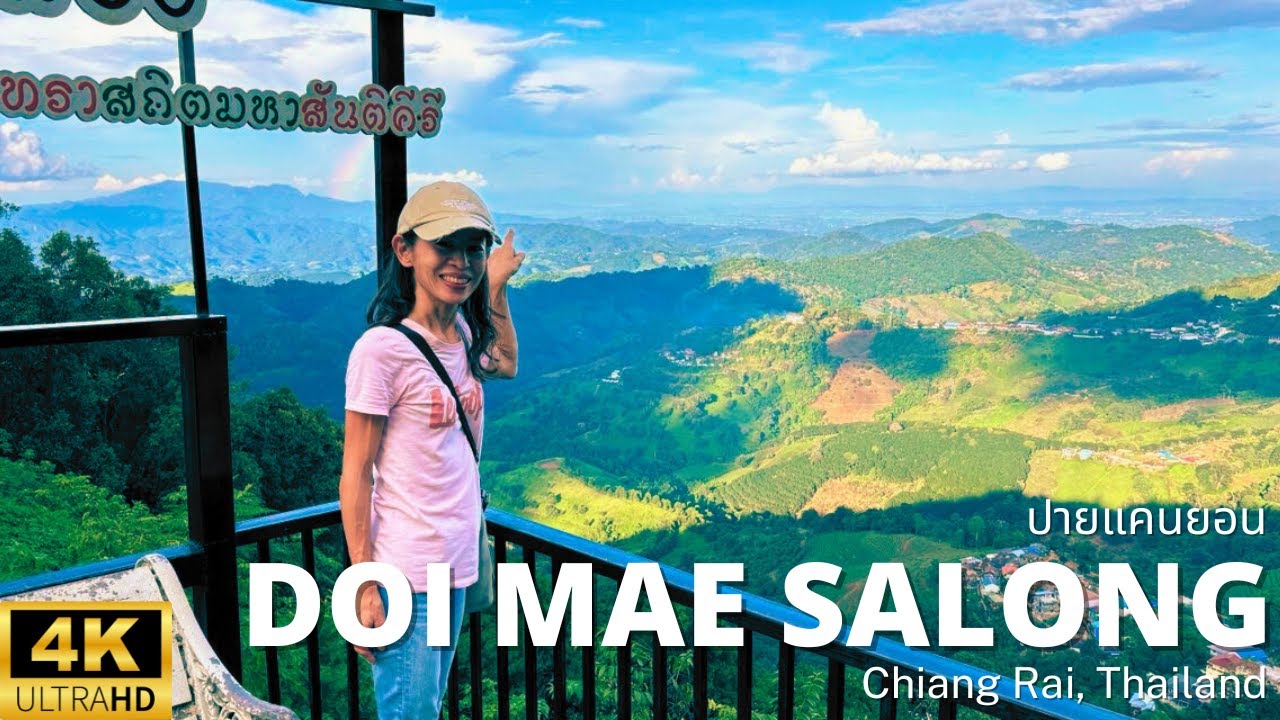 Doi Mae Salong Walk 4K UHD | Spectacular Mountain Scenery and Sea of ...