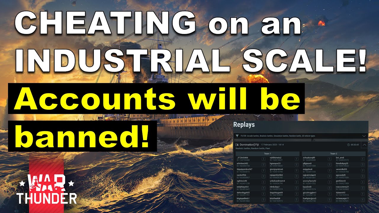 Cheating on a MASSIVE scale, 32 accounts in one match! - YouTube