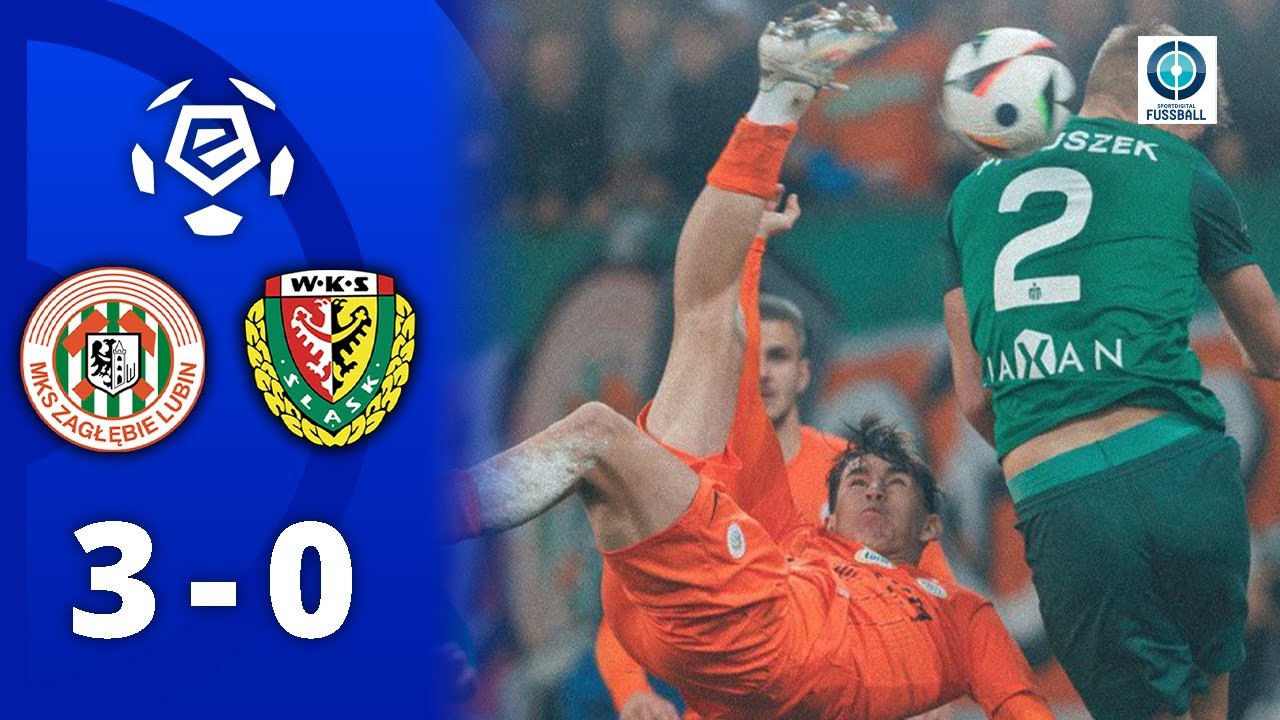 FALLRÜCKZIEHER in der Nachspielzeit! | Zaglebie Lubin - Slask Wroclaw ...