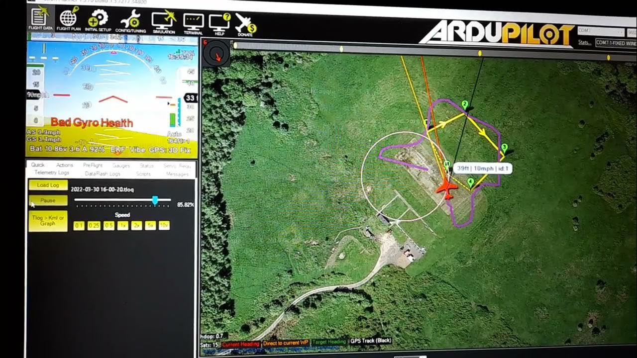 Ardupilot telemetry for RC Airship waypoint flights - YouTube