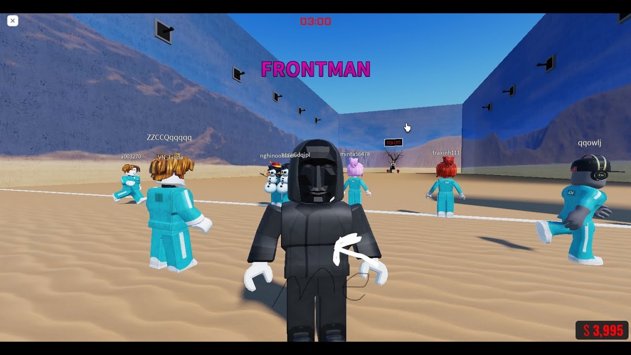 I became the frontman in roblox squid game and earn 13500 points! - YouTube