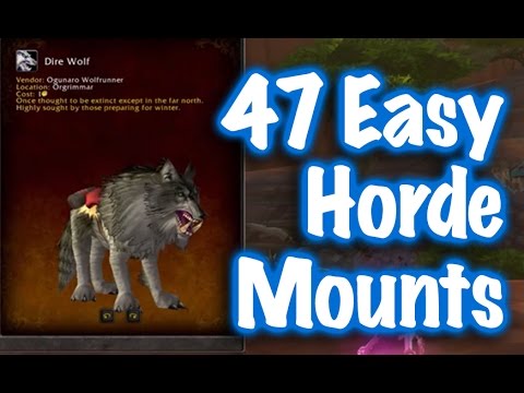 Jessiehealz - 47 Easy to Obtain Horde Mounts Guide (World of Warcraft ...
