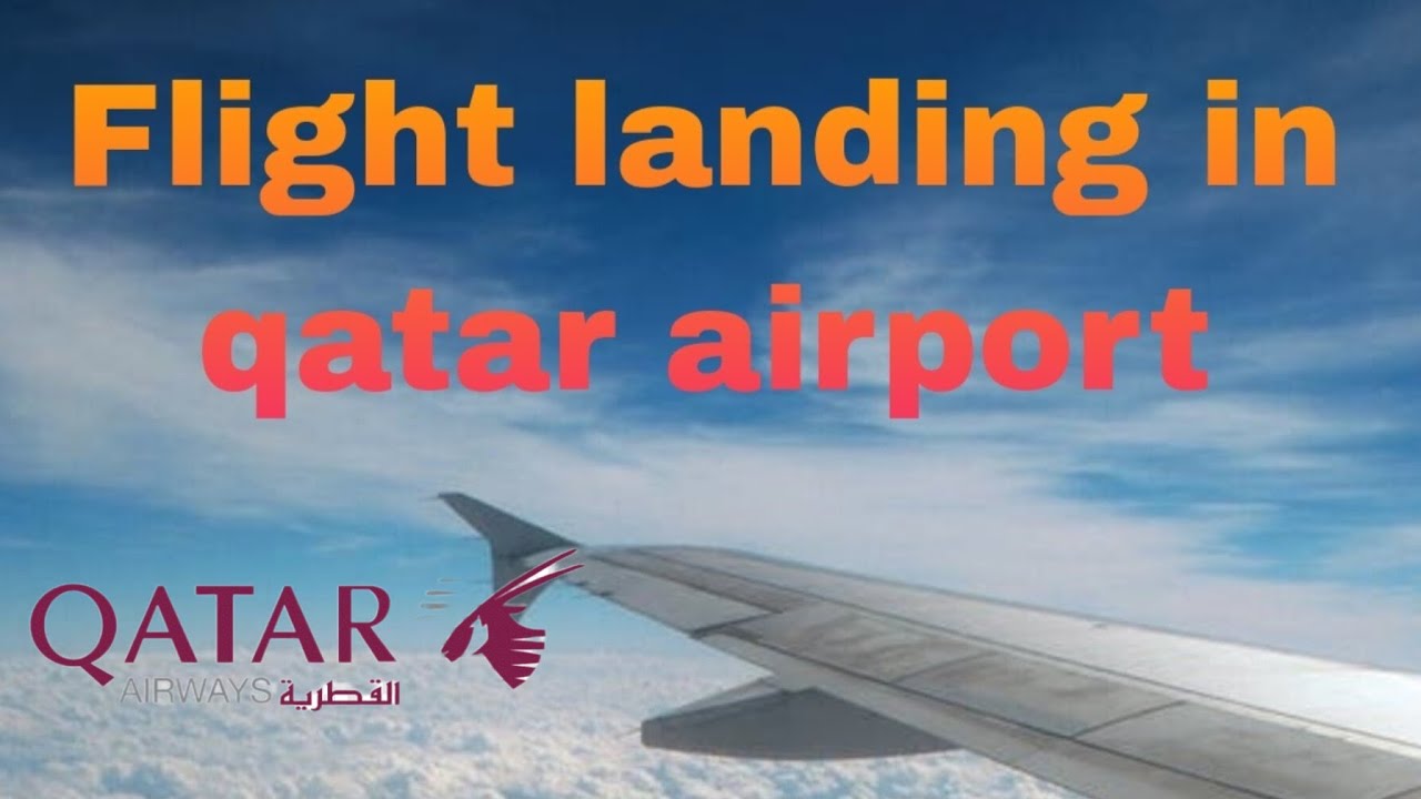 Flight ️ ️ landing in Qatar international airport #window #view #flaps ...