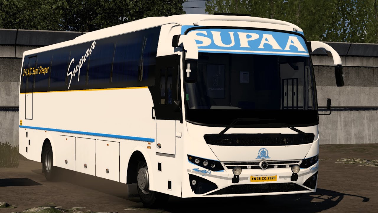 SUPAA TRAVELS || 2+2 Vega Executive AC Semi Sleeper Bus | Bodi - Cbe # ...