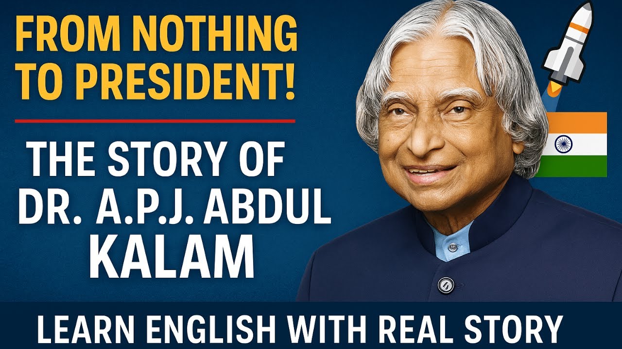 The Life of Dr. A.P.J. Abdul Kalam | Real Story in English ...