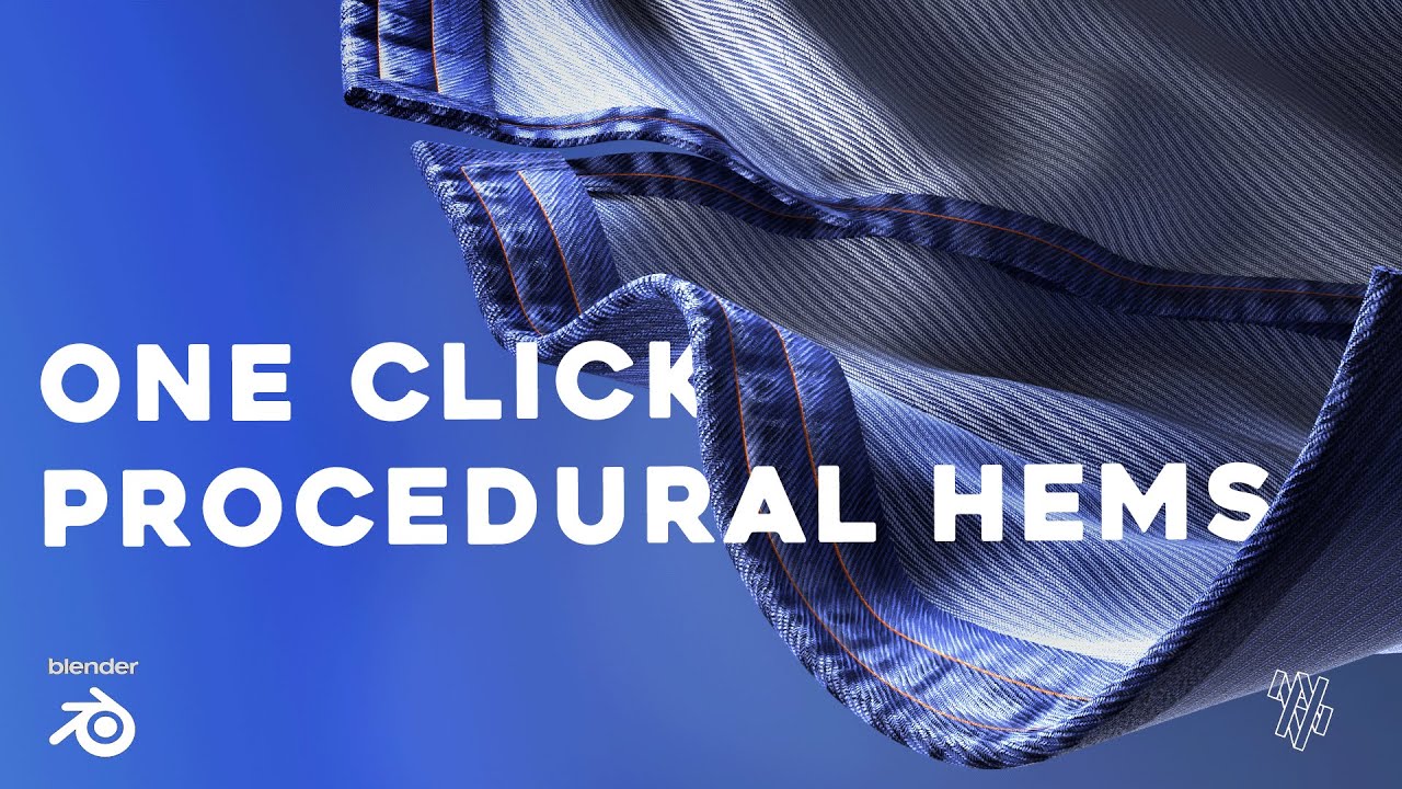 Making Fully Procedural Hems For Animated Garments - Blender Tutorial ...