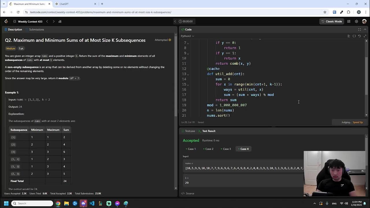 Leetcode Weekly Contest 433 - YouTube