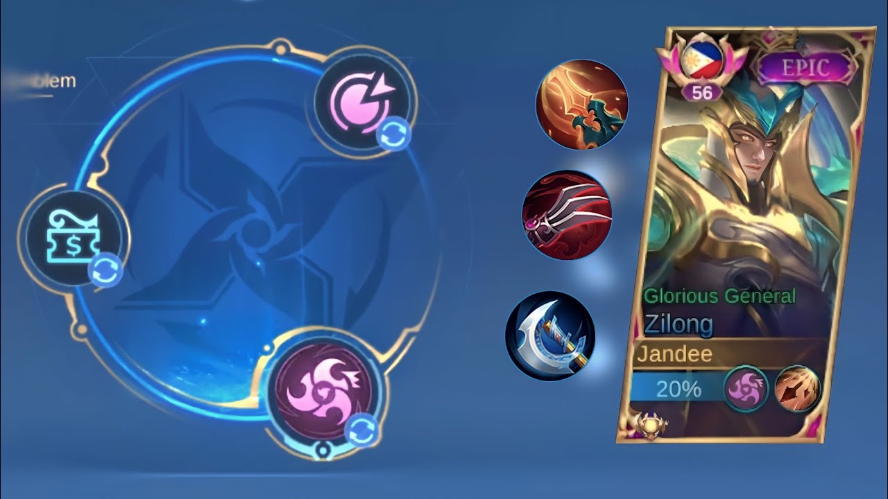 ZILONG NEW EMBLEM SET 2023 + ONE HIT BUILD😱- MLBB - YouTube