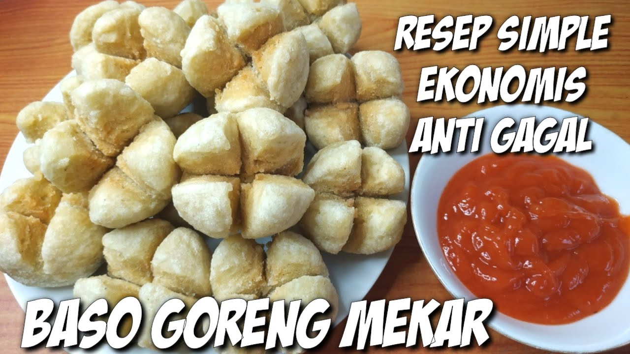 RESEP BAKSO GORENG MEKAR,EKONOMIS,ENAK,SIMPLE ANTI GAGAL - YouTube