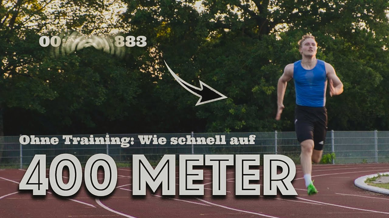 400 Meter SPRINT: Wie lange braucht ein "normaler" Mensch? - YouTube