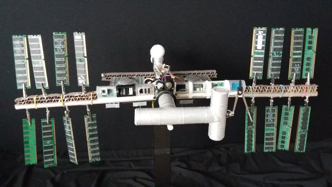 International Space Station Model Made of Junk - YouTube
