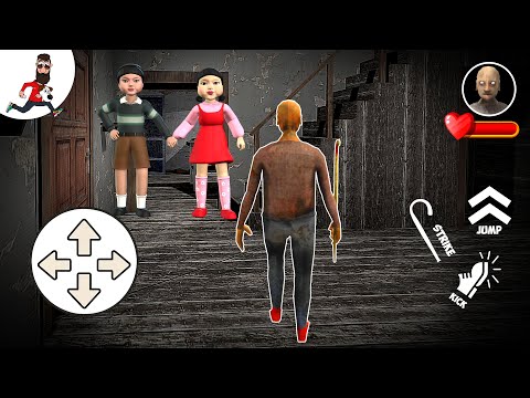 Play as Grandpa vs Rope Dolls vs Granny family ► funny horror granny game mod