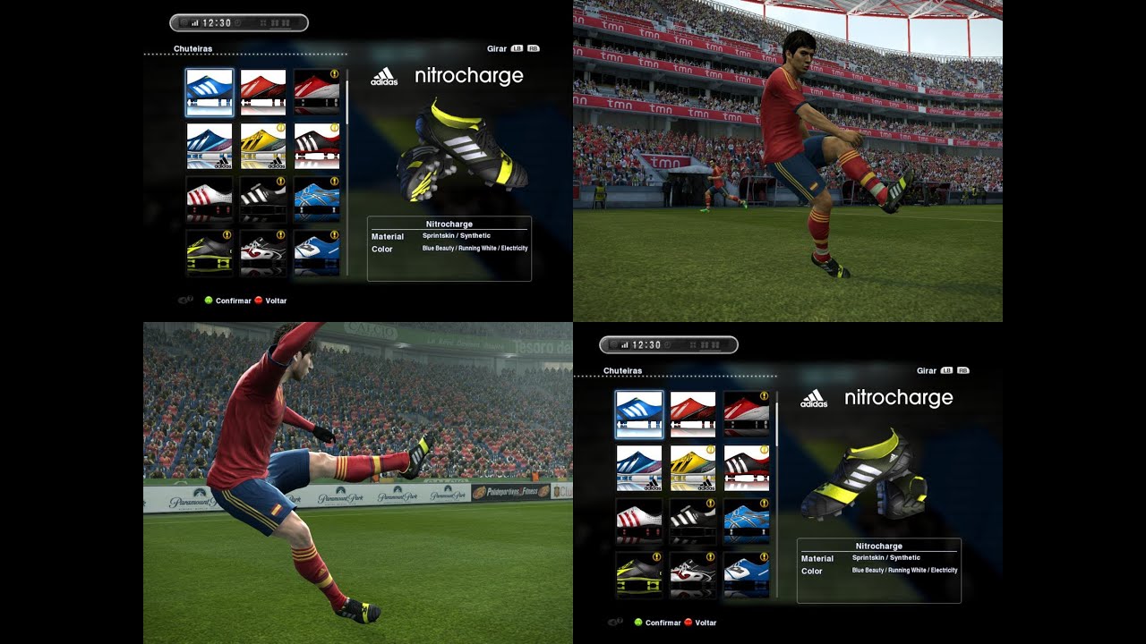 PES 2013 boots, Adidas Nitrocharge Black / Silver / Electricity - YouTube