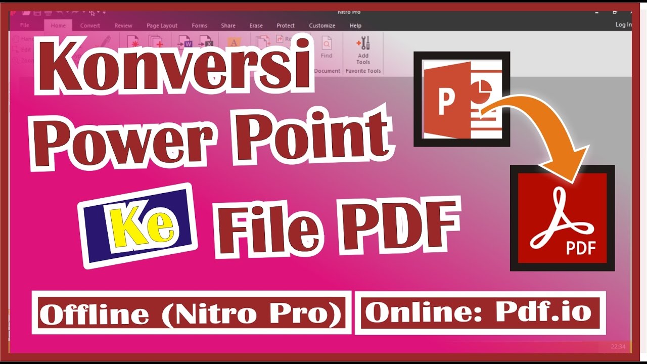 Cara Mengubah PPT ke PDF dan PDF ke PPT - YouTube