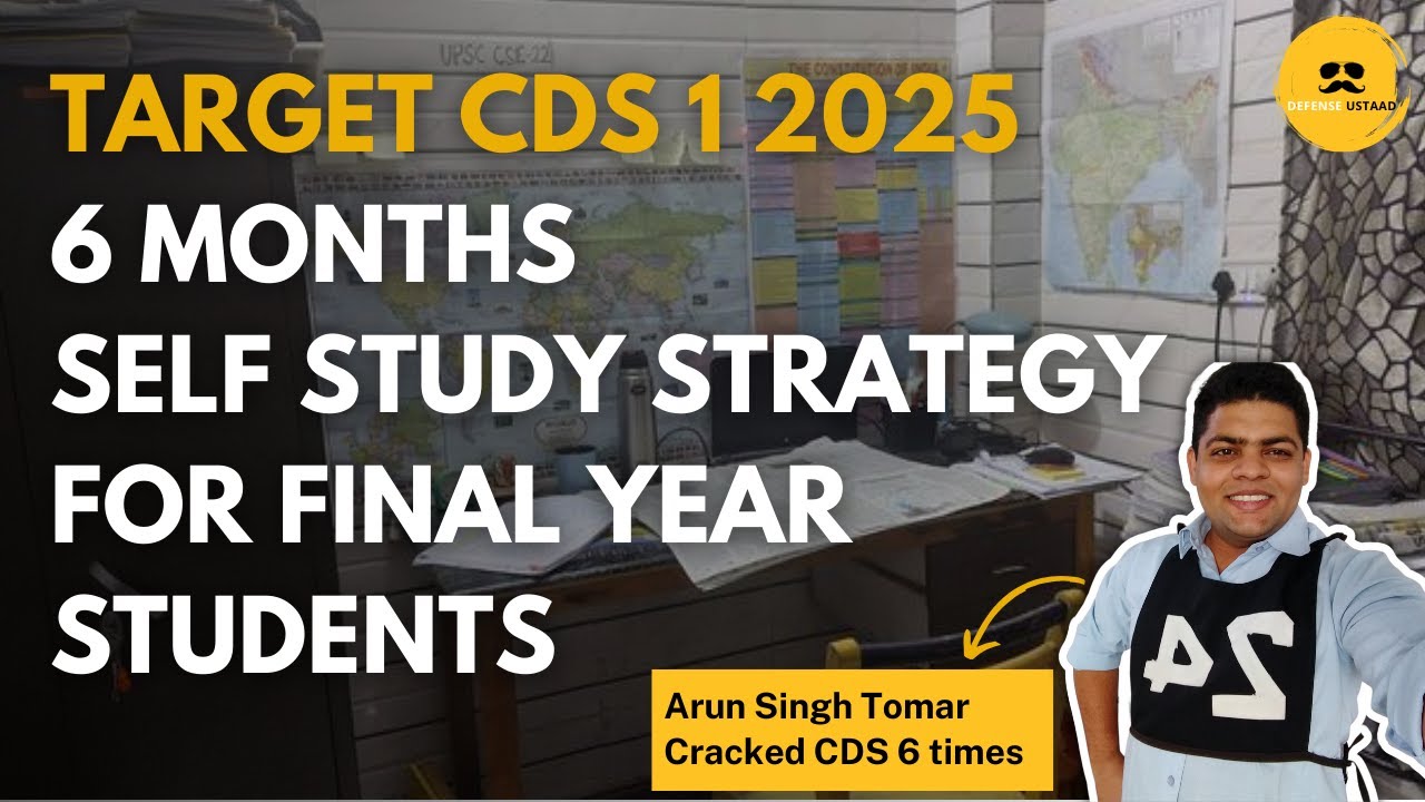 CDS 1 2025 6 Months Strategy For Final Year CDS Aspirants | Defense ...