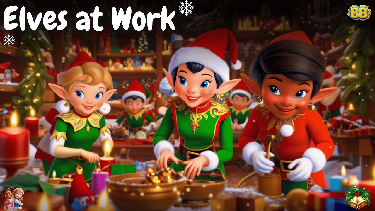 Elves at Work 🎅🎁 Fun Christmas Song for Kids 🎄 Bouncy Beats Christmas ...