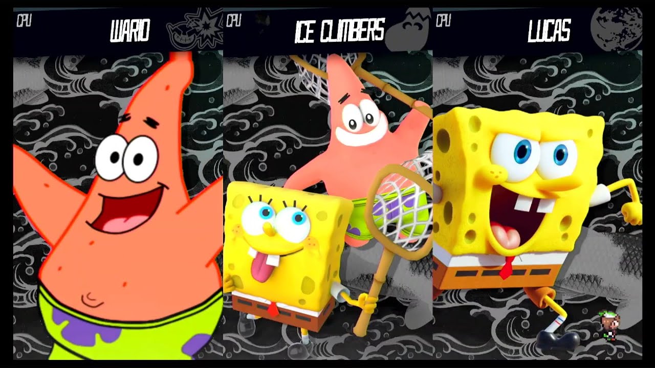 Spongebob & Patrick Battle - Requested Smash Bros Battle - YouTube