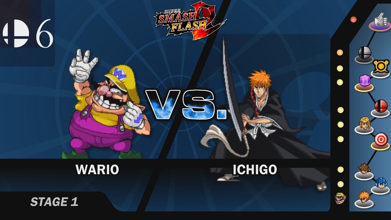 Super Smash Flash 2 | Classic Mode: Wario - YouTube