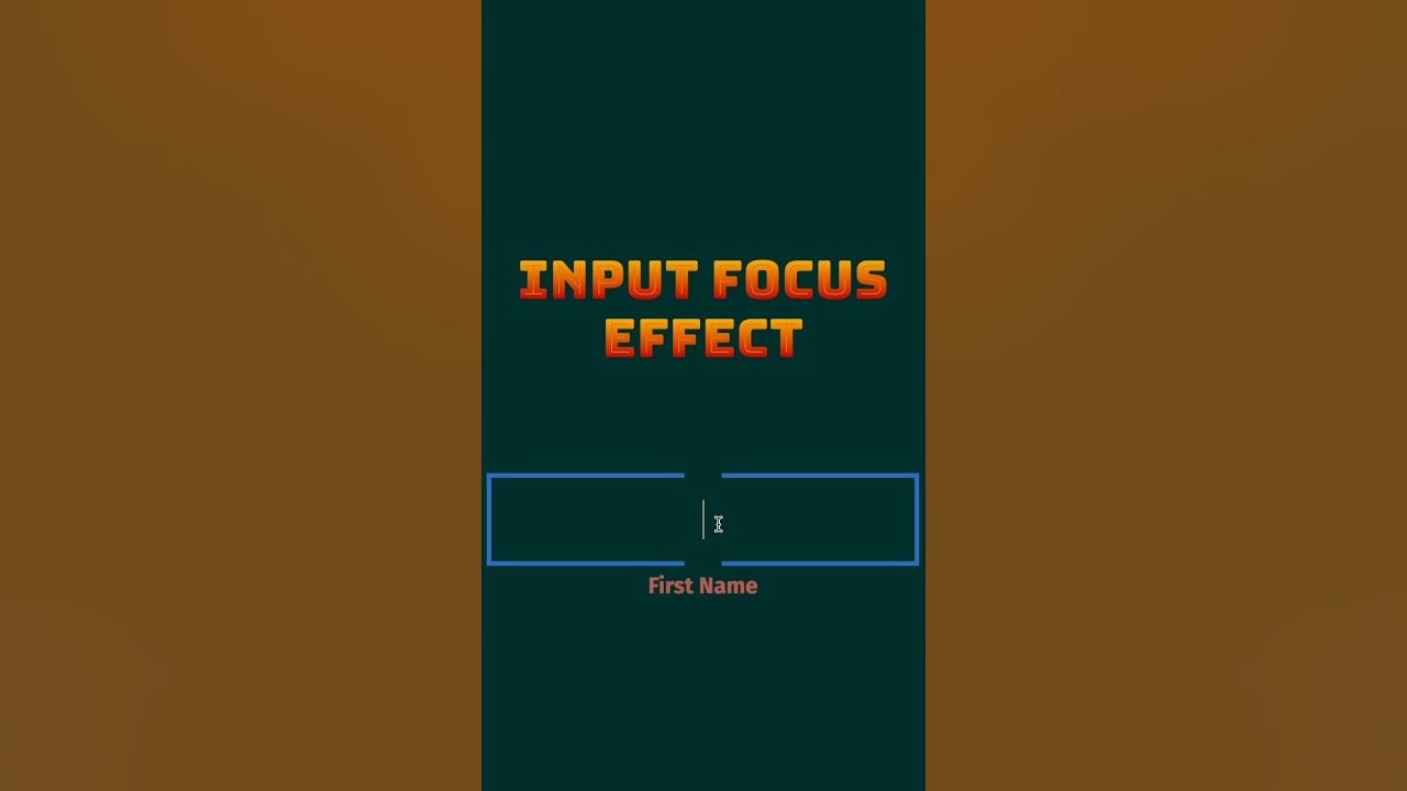 Css Easy анимация для Input Text Css Html Frontend Css3 Html5 Programming Coding