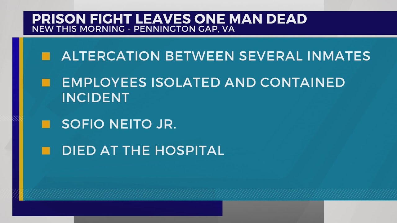 DOJ: Inmate dead following fight at USP Lee - YouTube