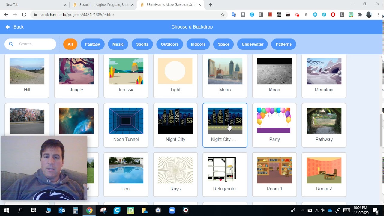 Scratch Maze Game Start and End Backdrops - YouTube