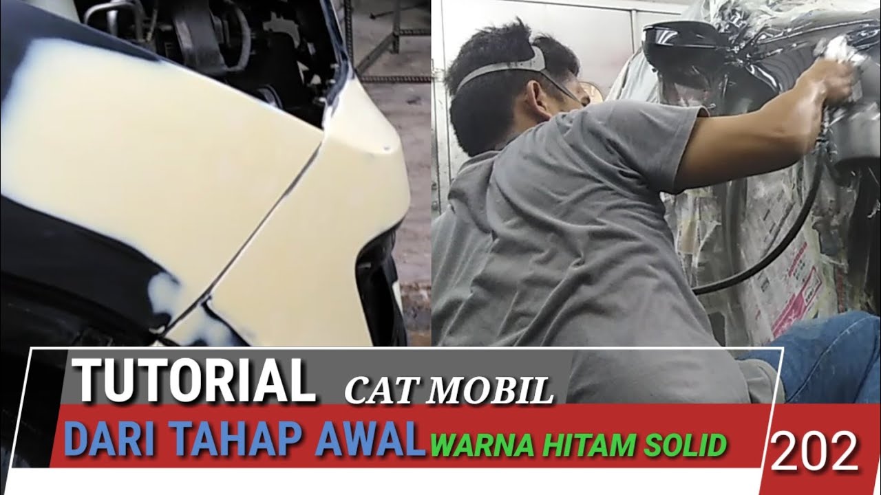 Tutorial cat mobil hitam solid dari awal sampey Mengkilap - YouTube
