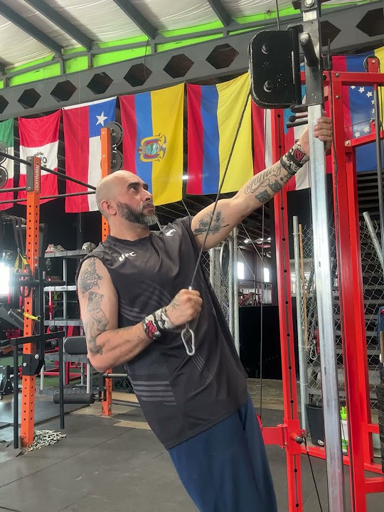 Incline Single Arm Cable Tricep Push Down Youtube