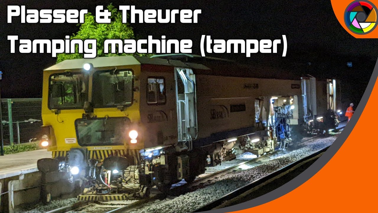 Plasser & Theurer tamper working on the Wrehxam-Bidston Line - YouTube