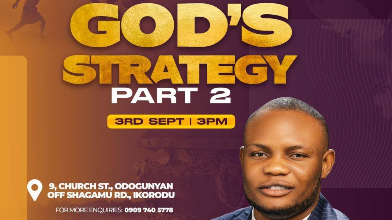GOD'S STRATEGY PART 2 | PRINCE BEN DAVID | SUNDAY SERVICE | 3rd ...