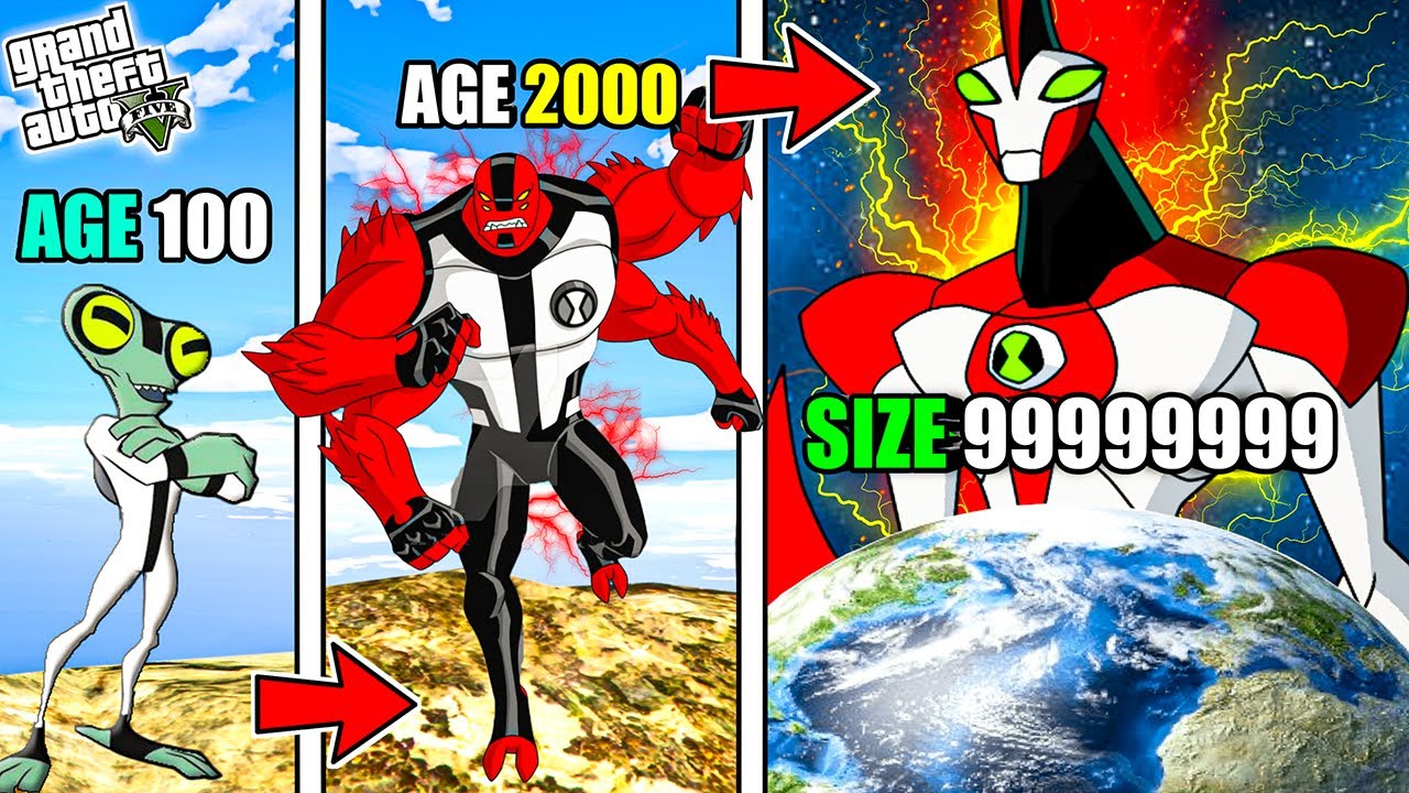 GTA 5 : FRANKLIN GROWING $1 BEN 10 into $1,000,000,000 BEN 10 In GTA 5 ...