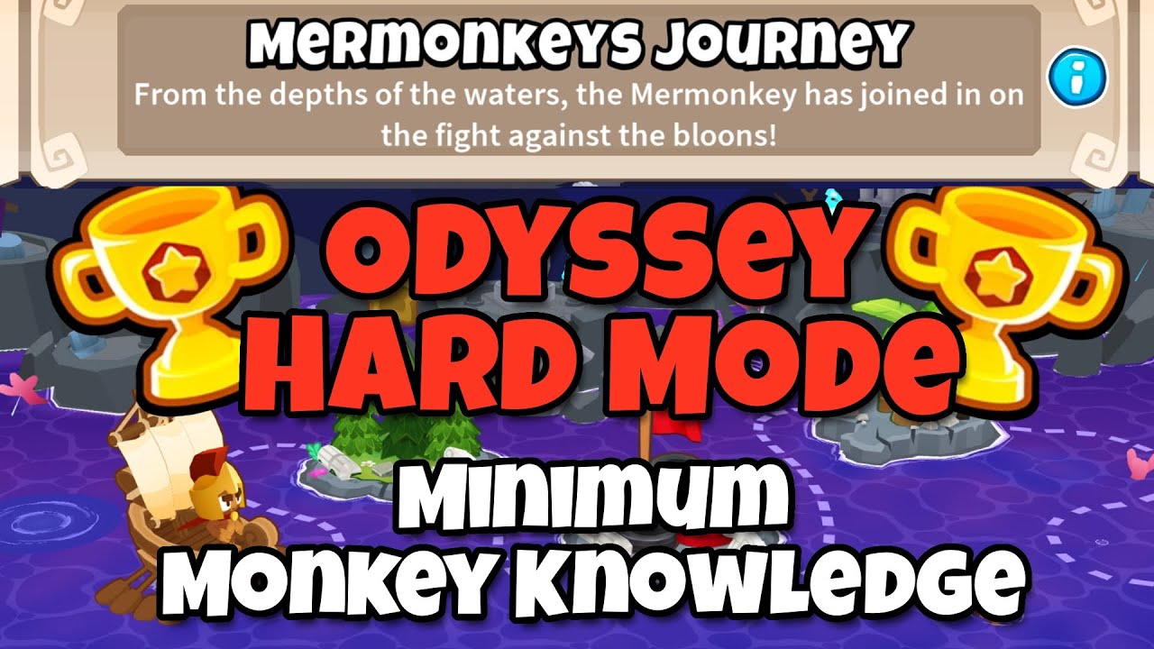 BTD6 Odyssey || Hard Mode Tutorial || Minimum Monkey Knowledge ...