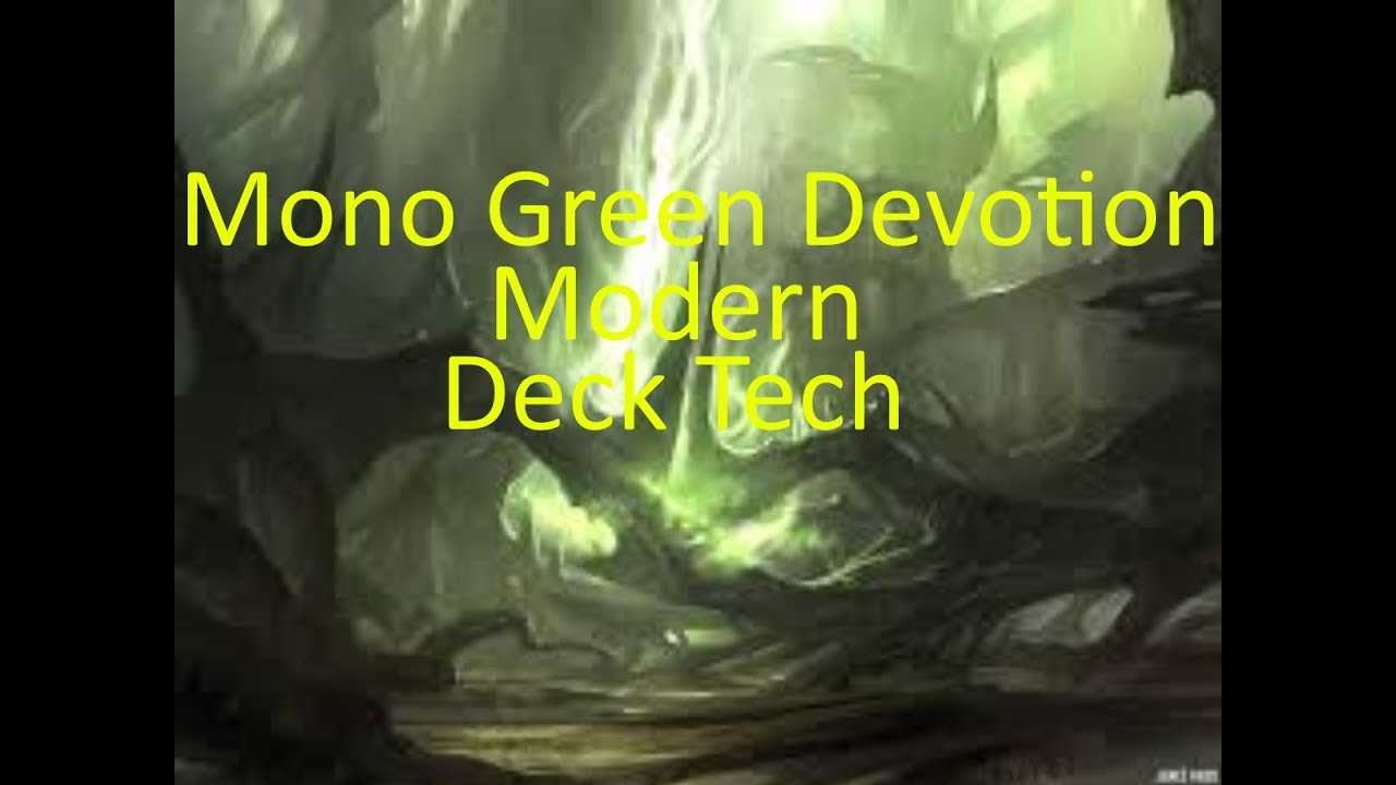 Mono Green Devotion Deck Tech - YouTube