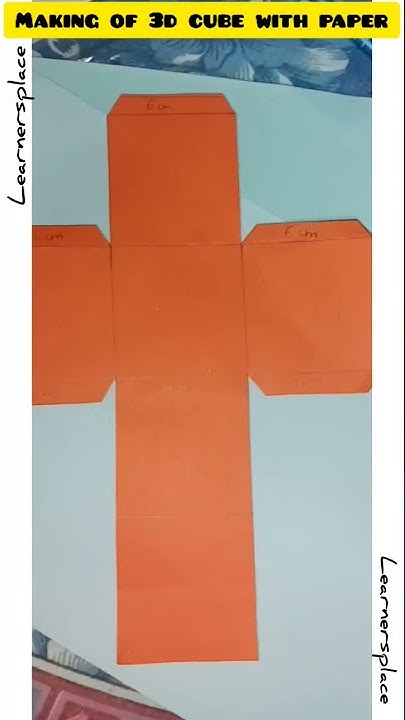 How to Make 3D Cube with Paper | Learnersplace| #craft - YouTube