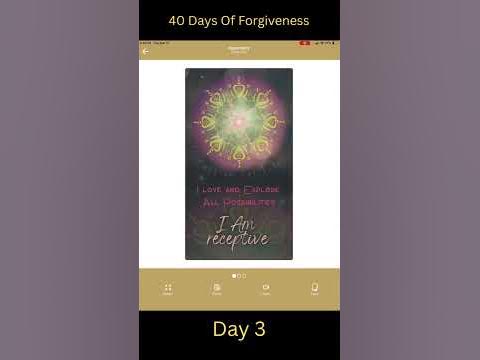 Day 3-40 Days Of Forgiveness - YouTube