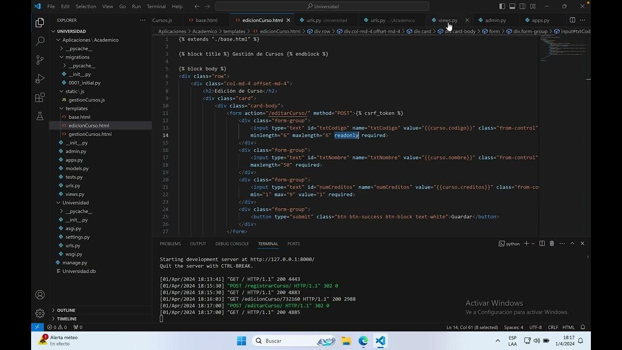 Martin Vargas - Django(Python) CRUD - YouTube