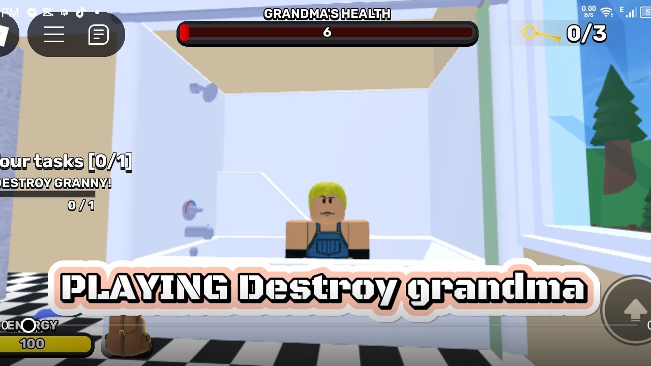 playing destroy grandma - YouTube