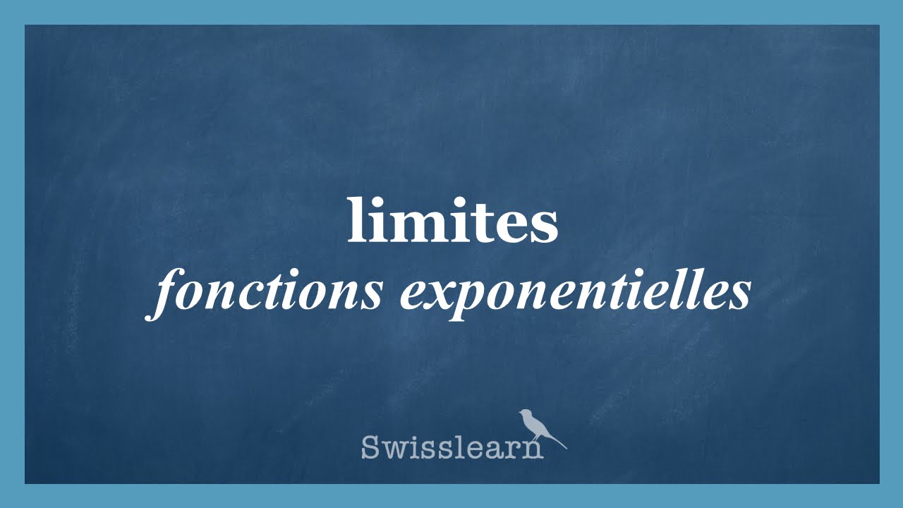 Limites : fonctions exponentielles - YouTube