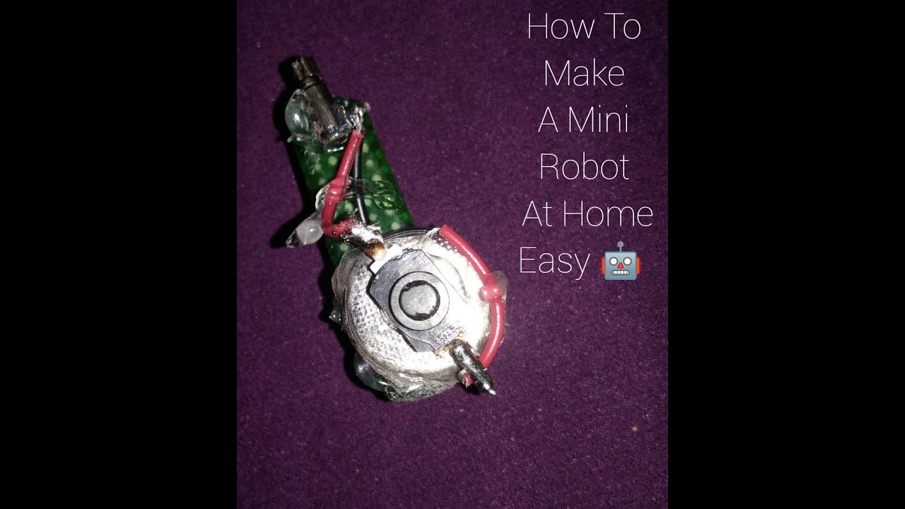 How To Make Mini Robot at Home Easy - YouTube