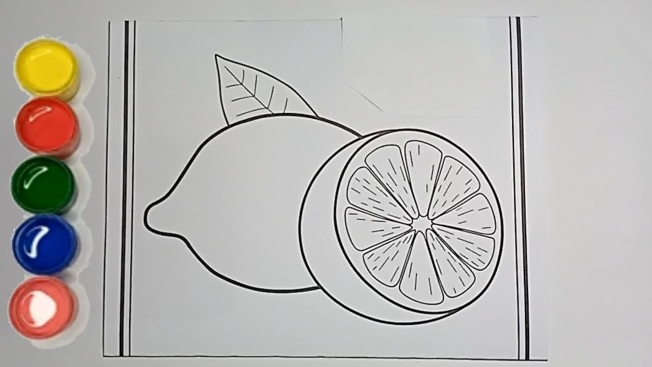 Mewarnai buah Lemon // How to Colour a Lemon - YouTube