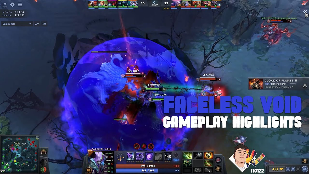 Dota 2 Faceless Void Offlane Echo Sabre build Gameplay Highlights ...