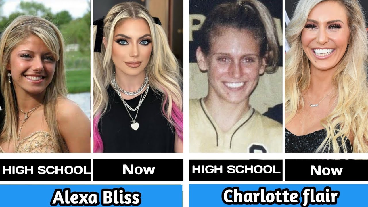 WWE Women Wrestlers’ High School vs Now - Shocking Transformations ...
