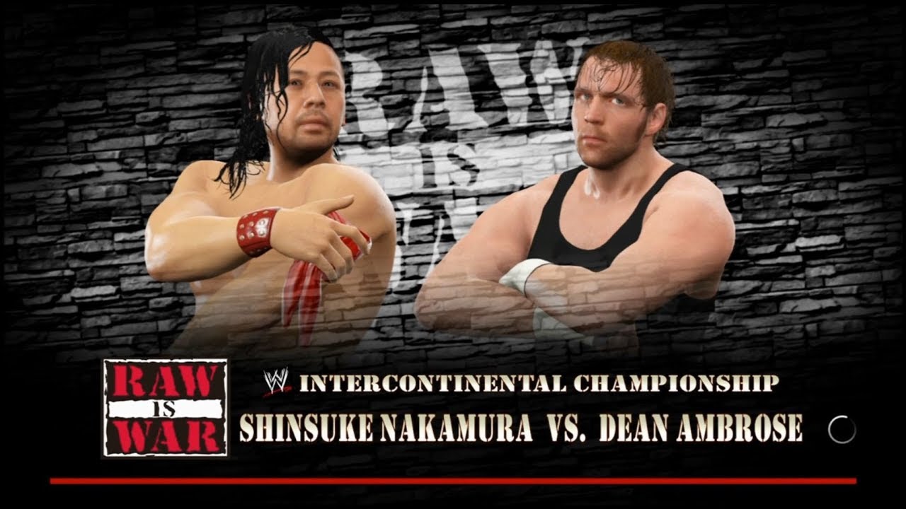WWE 2K17 (Xbox One) Shinsuke Nakamura vs Dean Ambrose. - YouTube