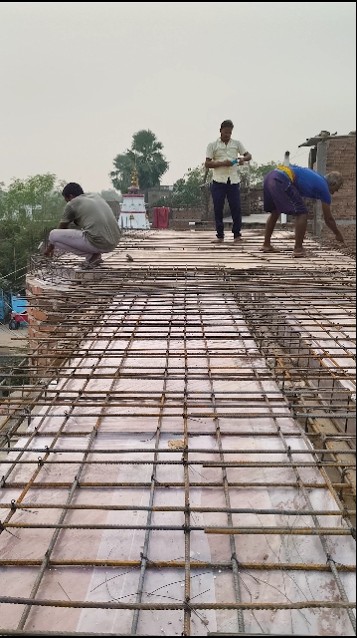 shuttering lover ghar ka chhat ka Sariya bante chhat ka Loha bandhne ka ...