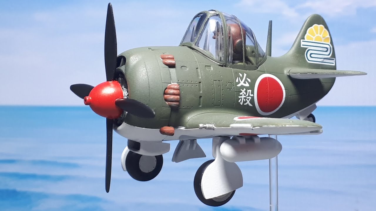 Nakajima Ki84 by Tiger Model No.02 model kit build cute plane series ...