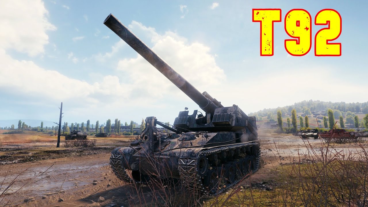 World of Tanks T92 HMC - 240mm Power – Devastating Damage. #3 - YouTube