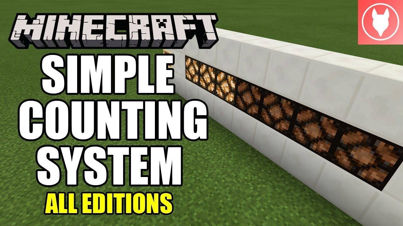 Minecraft - Simple Counting System Tutorial [All Editions!] - YouTube