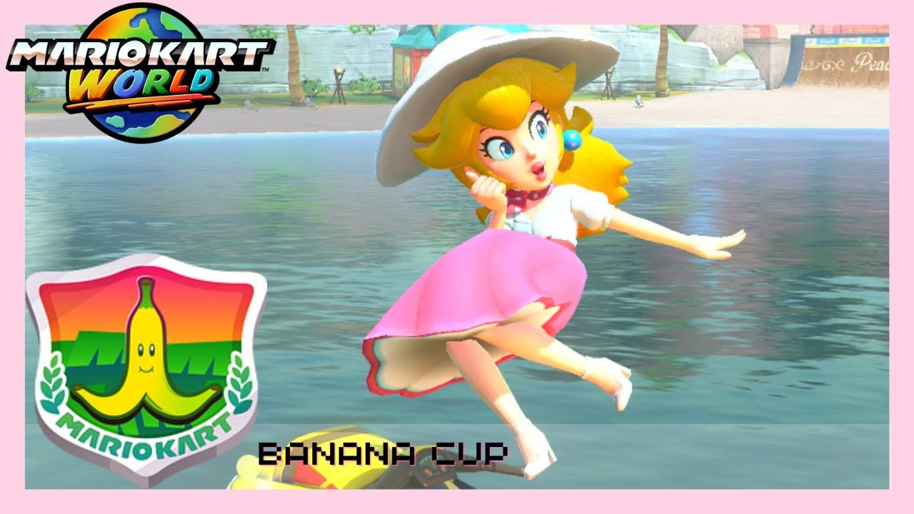 Mario Kart World - Banana Cup, - 100cc | Vacation Peach Gameplay - YouTube